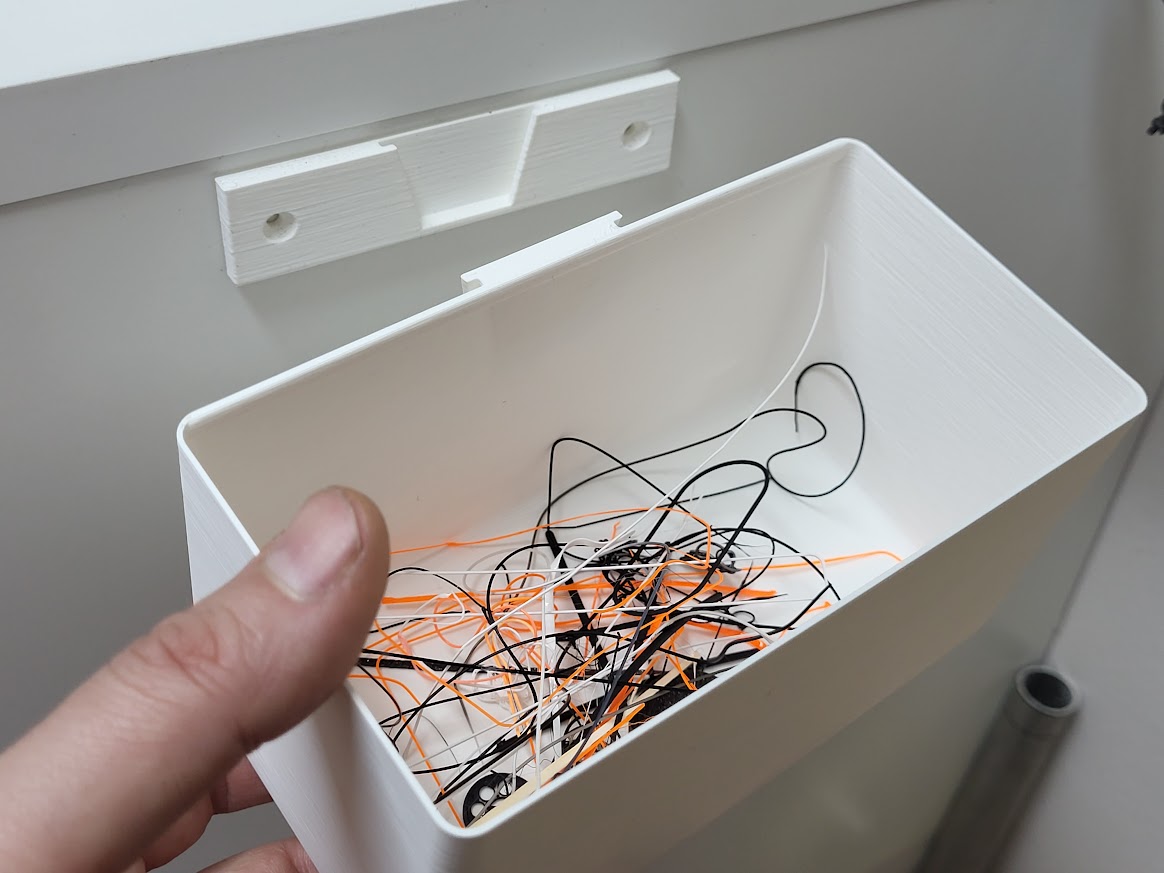 Hangable Filament Waste Bin by jonnieZG | Download free STL model ...