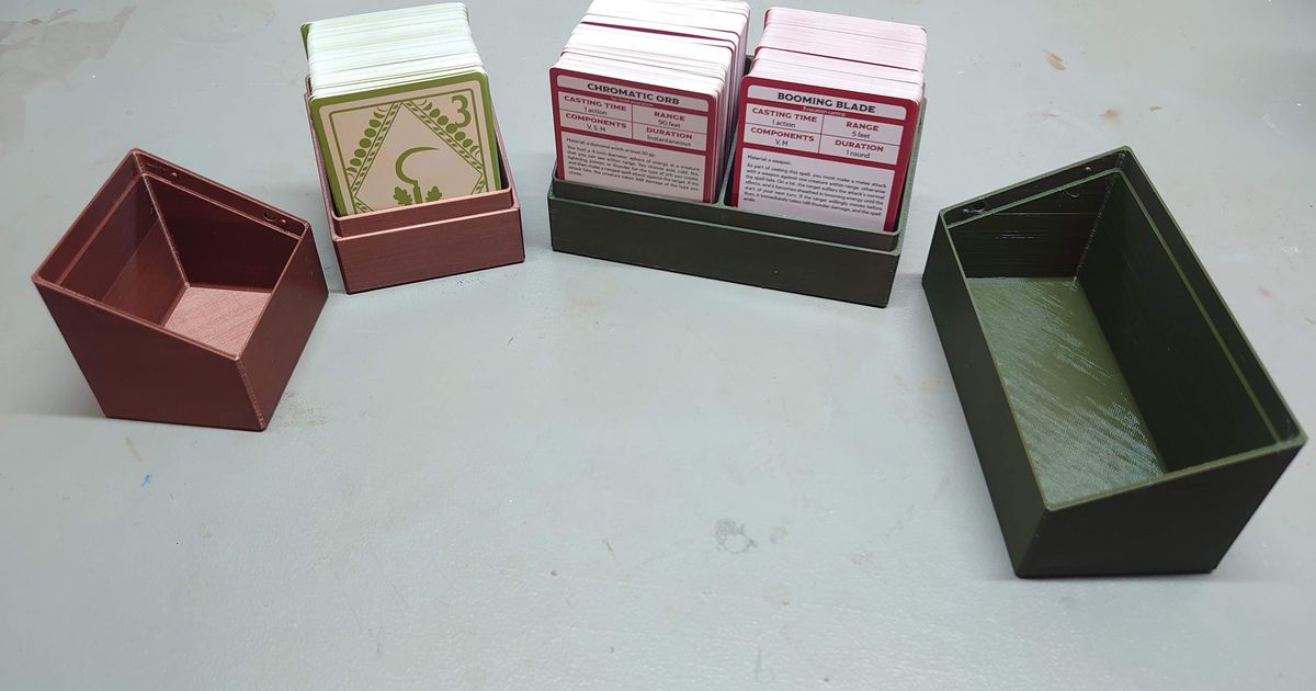 Dungeon and Dragons Spellbook card box by Ouwekaas | Download free STL ...