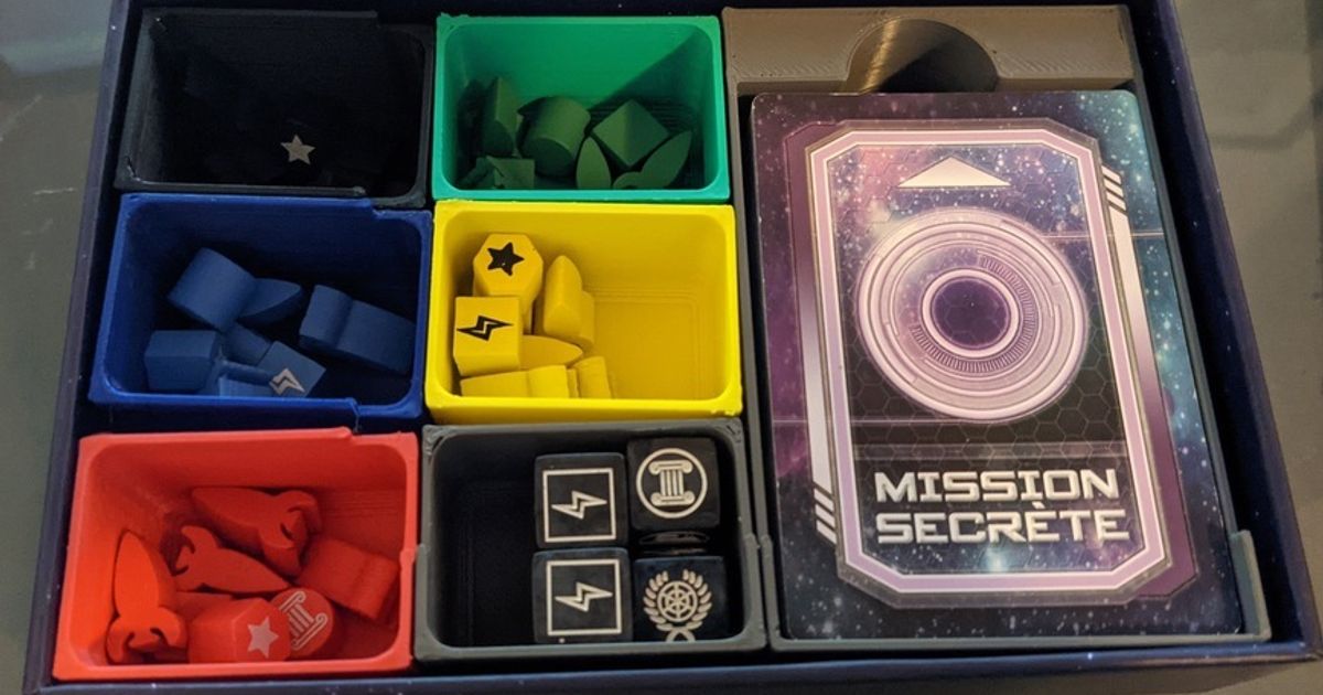 Tiny Epic Galaxies (core game) box insert by woshee | Download free STL model | Printables.com