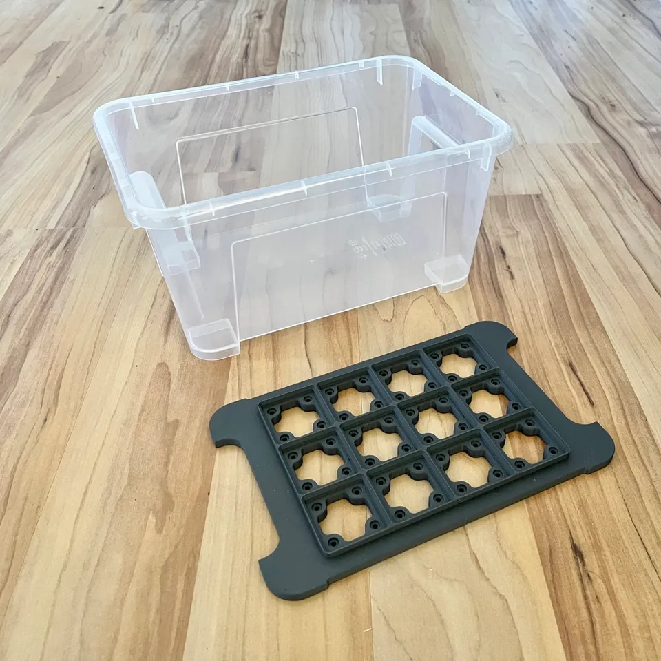 Gridfinity adapter for Ikea Samla box 5l by Akio | Download free STL model | Printables.com
