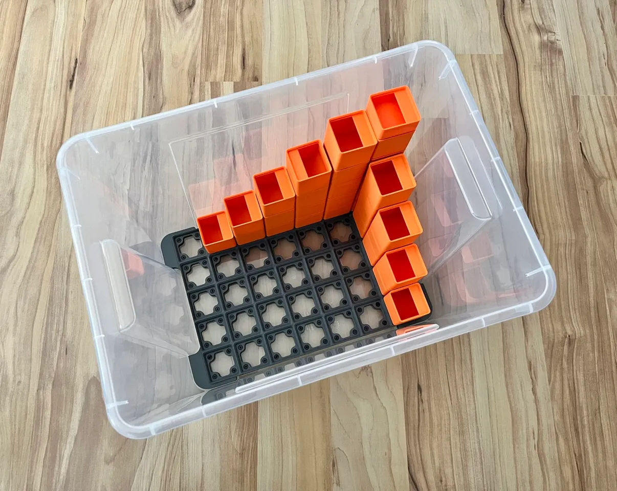 Gridfinity adapter for Ikea Samla box 22l by Akio | Download free STL model | Printables.com