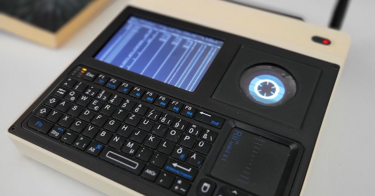 Cyberdore Rpi Powered Cyberdeck By Tommi L Download Free Stl Model