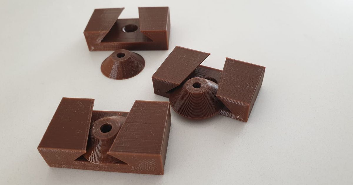 Tolerant cleat (parametric cadquery) by NelisW | Download free STL ...