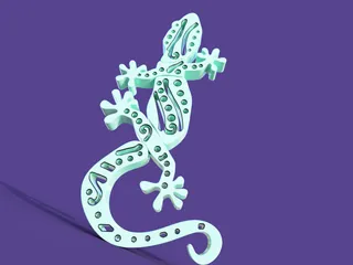 Wall art Gecko by Tabo | Download free STL model | Printables.com