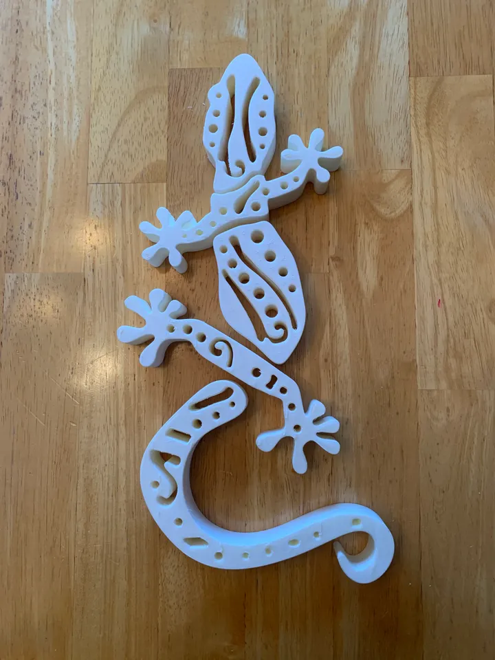 Wall art Gecko by Tabo | Download free STL model | Printables.com