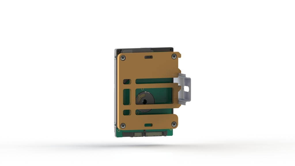 2.5 HDD DIN rail mount perpendicular by KaosuNeko | Download free STL ...