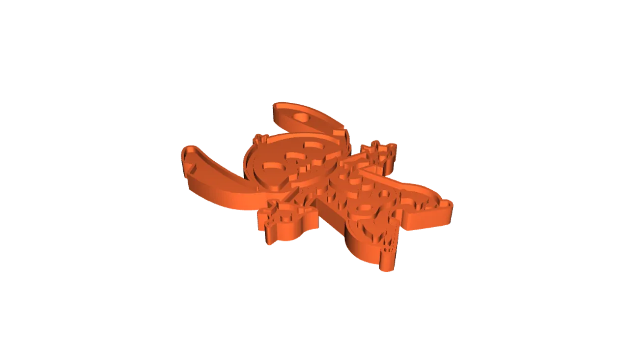 Halloween Stitch keychain by Javier Lloret | Download free STL model ...