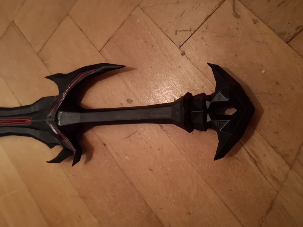 Daedric Greatsword (Skyrim) for BIG PRINTING by DirAgAlok | Download ...