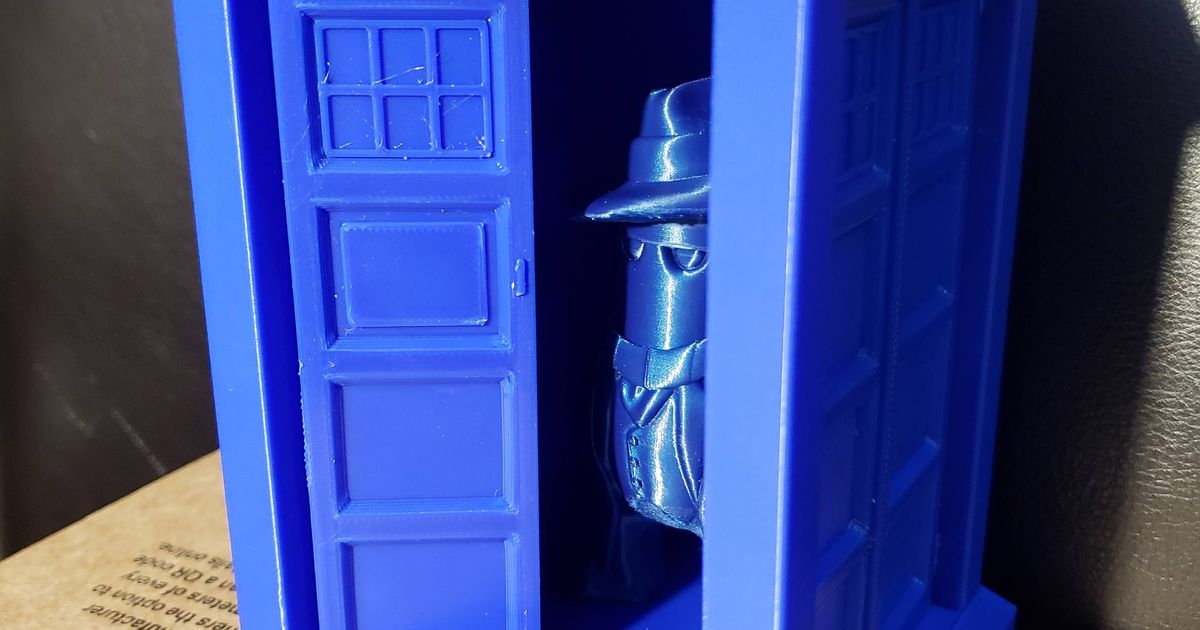 Mini Tardis (Sized for Wekster minis) by Dsk001 | Download free STL ...