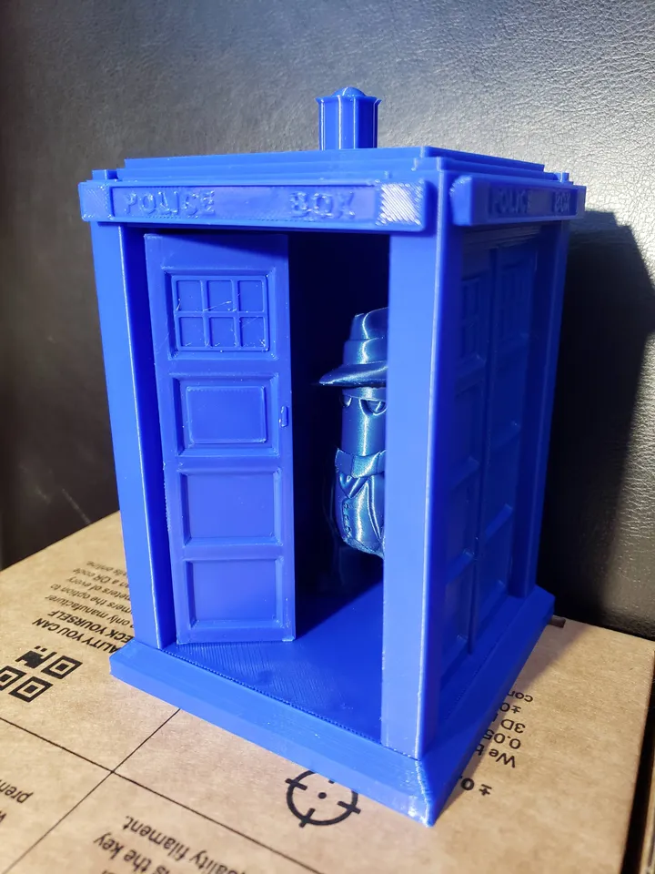 Mini Tardis (Sized for Wekster minis) by Dsk001 | Download free STL model | Printables.com