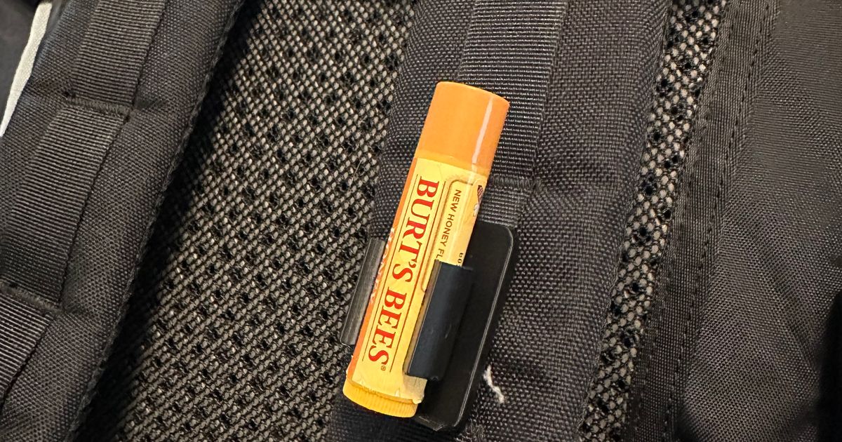 Backpack Strap Chapstick Clip by Leah J | Download free STL model ...