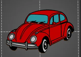 VW Beetle 2 Color by Triple G Workshop | Download free STL model ...