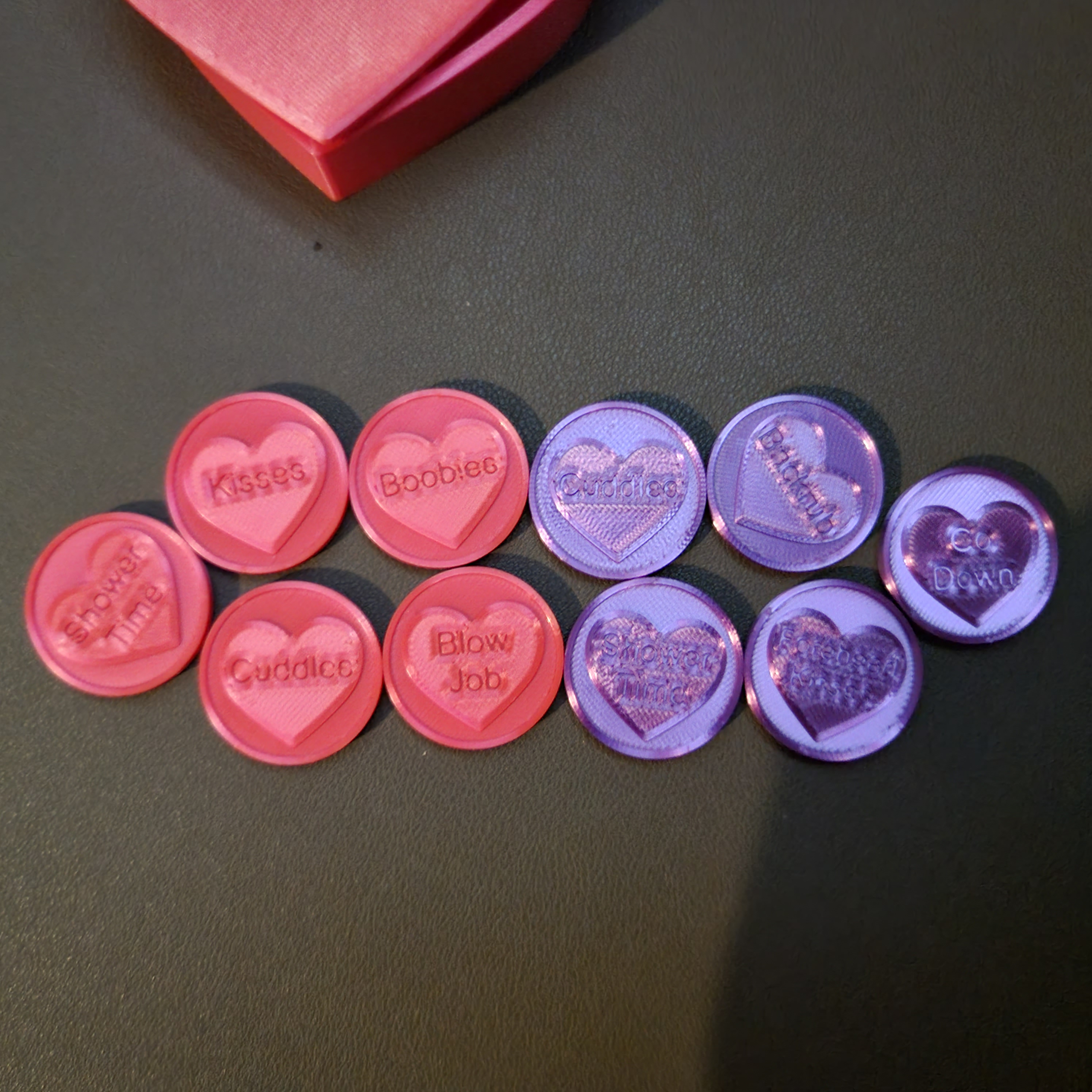 Valentine's day/Anniversary ideas Tokens by CtrlAlt | Download free STL ...