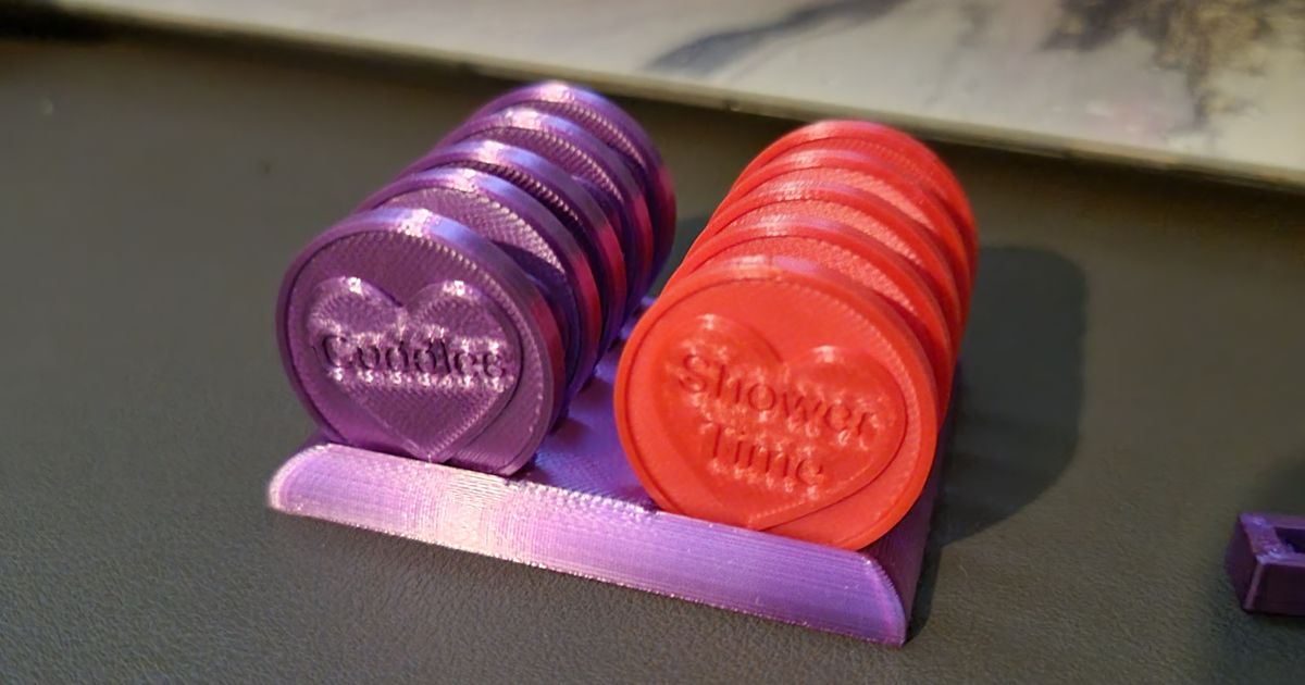 Valentine's day/Anniversary ideas Tokens by CtrlAlt | Download free STL ...