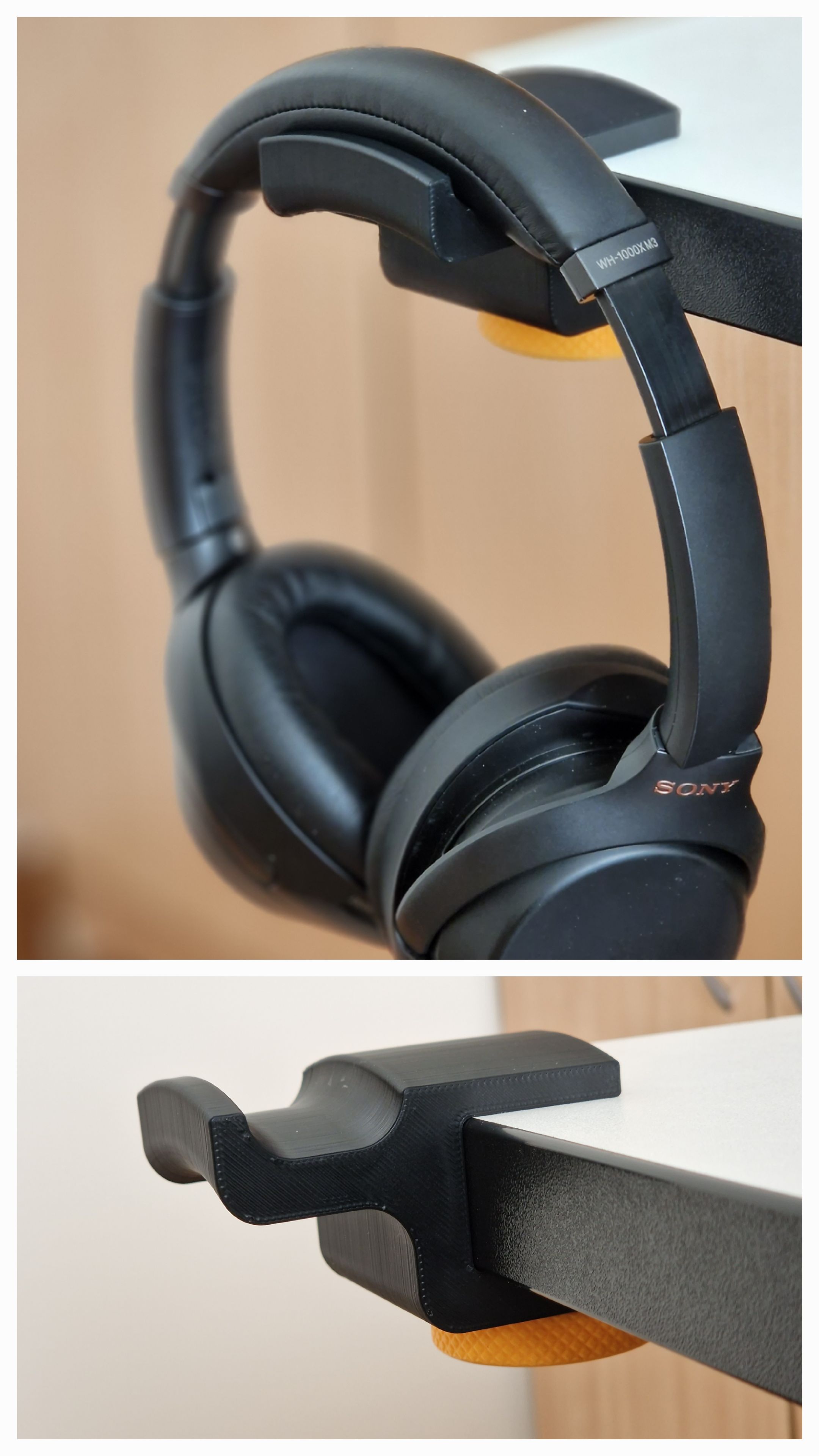 Headphone holder for table top by DoBa | Download free STL model ...