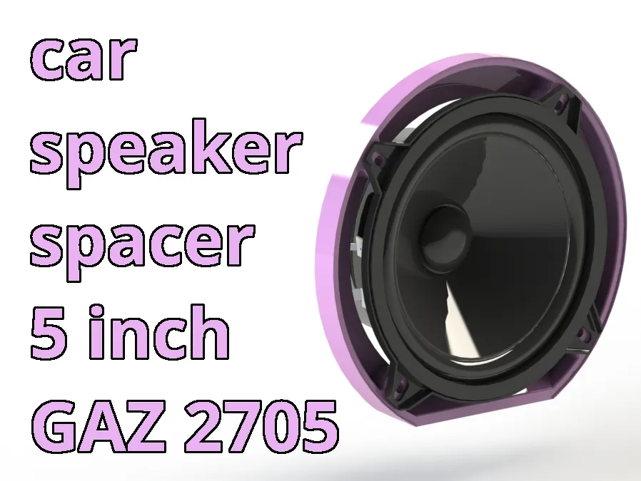 Car speaker spacer podium 5 inch for GAZ Gazelle 2705 by KaosuNeko | Download free STL model ...