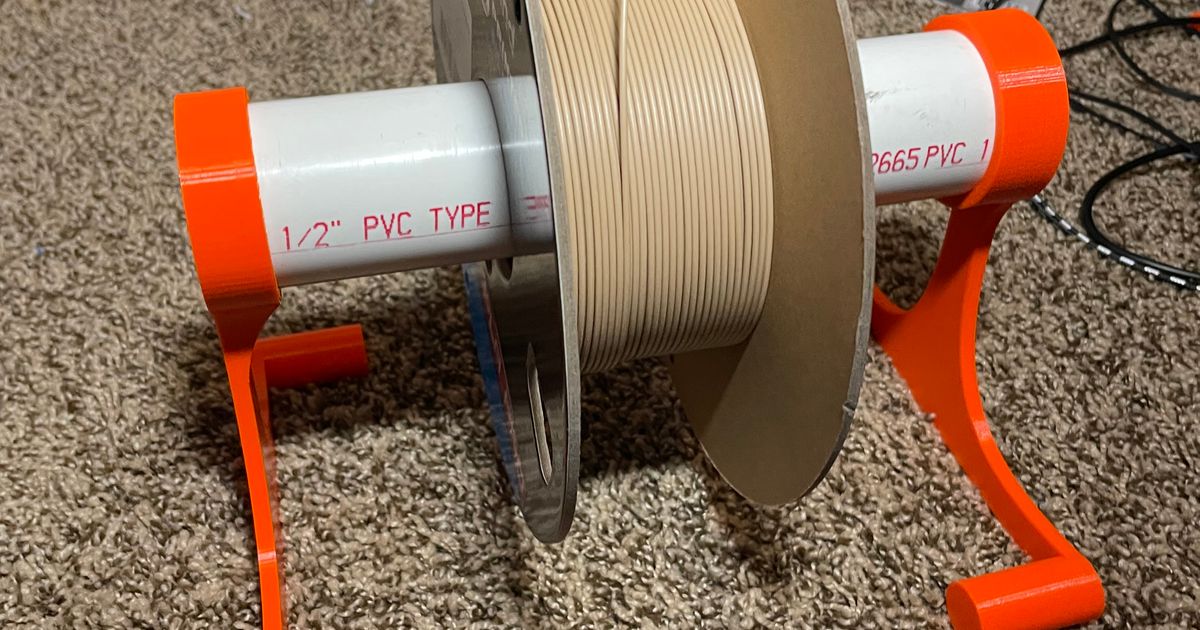 PVC Filament Roller Holder by GouletJ | Download free STL model ...