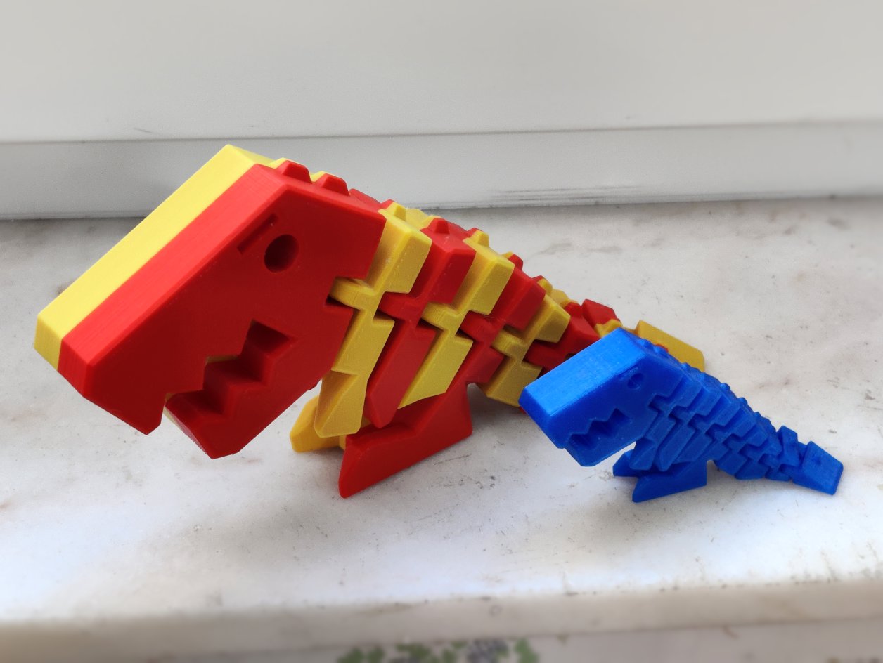 Flexi Rex - separate parts for huge prints by DrLex | Download free STL ...
