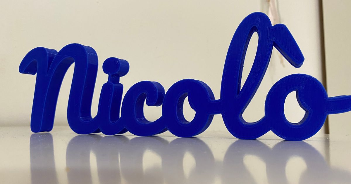 Nicolò by G 3D Maker | Download free STL model | Printables.com
