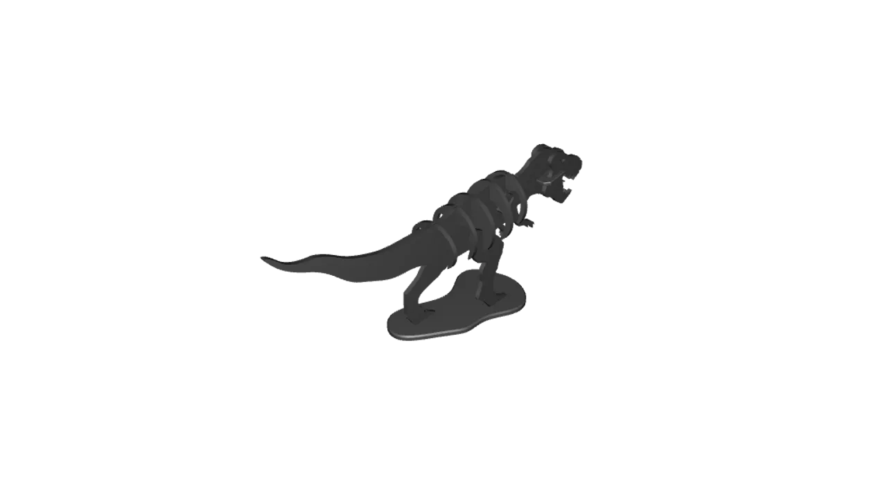 T-Rex Slide-Together Toy Dinosaur by Buschi | Download free STL model ...