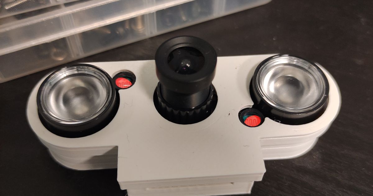 Raspberry Pi IR nightvision camera case with heatsink cutouts by fmai ...