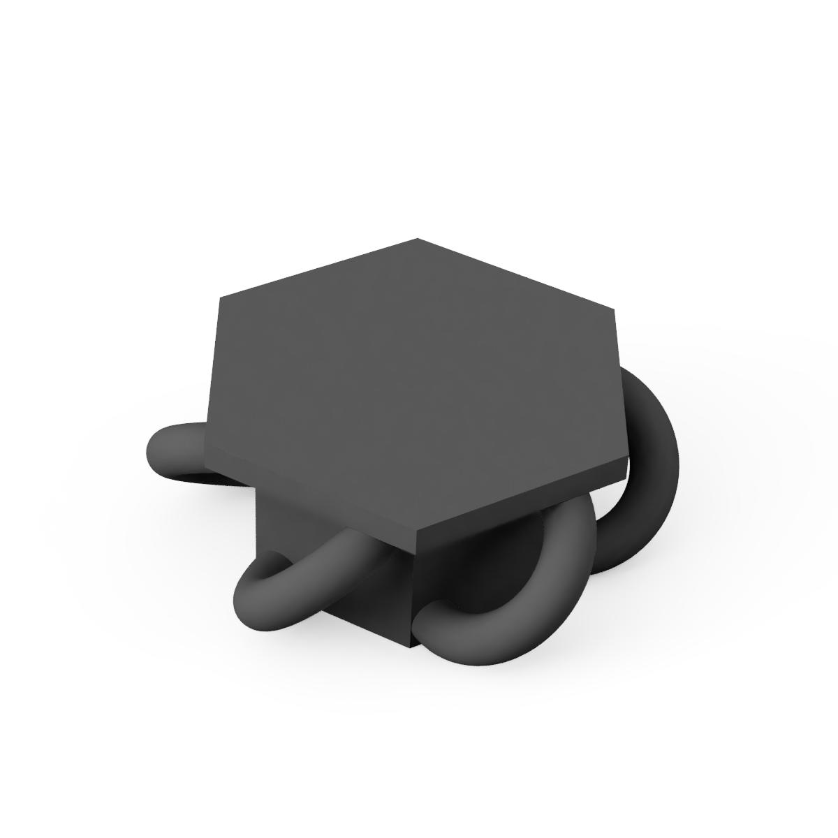 Hexagon Chainmail Coaster by ModularManiac | Download free STL model ...