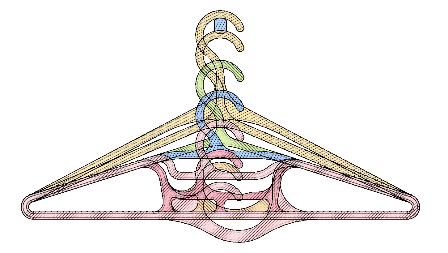 Space-saving clothes hangers models by Ljhtom (Javier Hernando ...