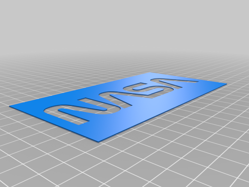 NASA Worm Logo Stencil by MakeTech | Download free STL model ...