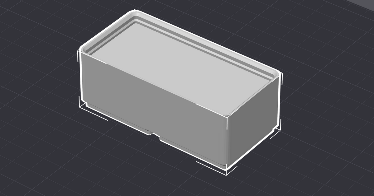 Gridfinity 1x2x4 Solid Bin by rhencullen | Download free STL model ...
