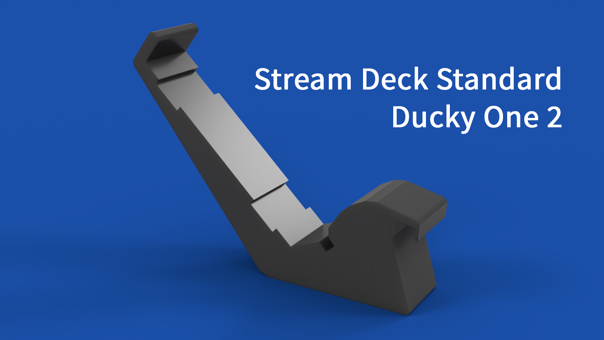 Stream Deck Stand for Ducky One 2 by Gummientchen | Download free STL ...