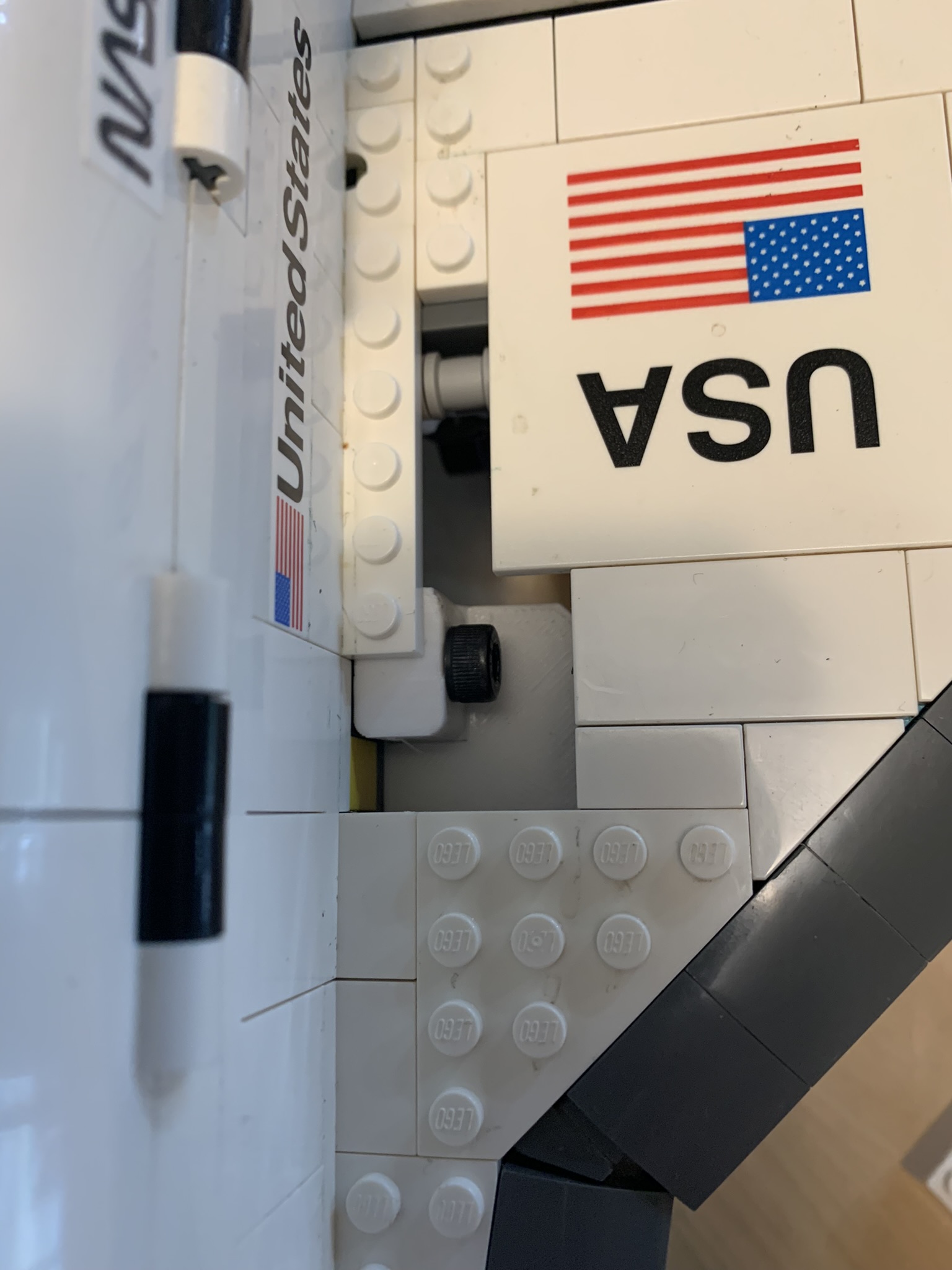 Lego Shuttle Wall Mount by Dot Dot Dash | Download free STL model ...