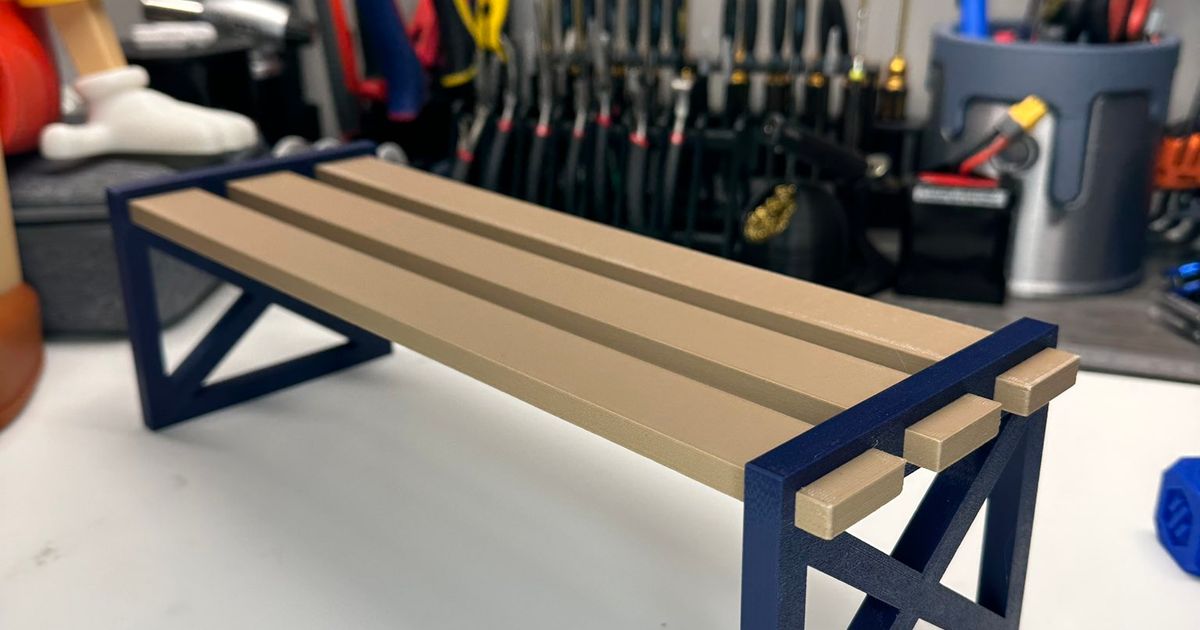 Wooden Bench by Creative_Bear3D | Download free STL model | Printables.com