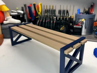 Wooden Bench by Creative_Bear3D | Download free STL model | Printables.com