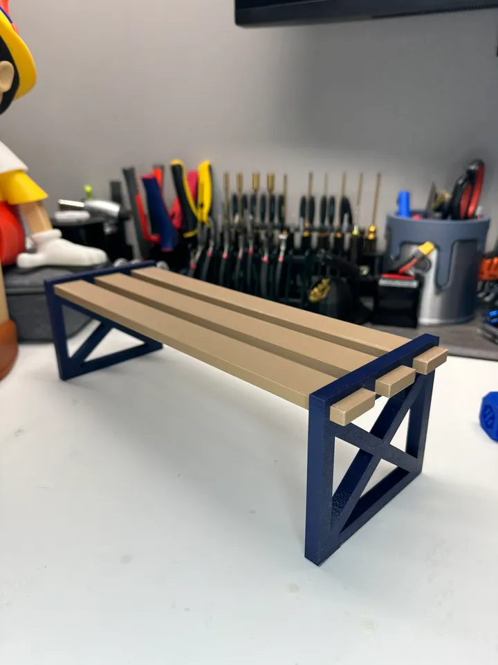 Wooden Bench by Creative_Bear3D | Download free STL model | Printables.com