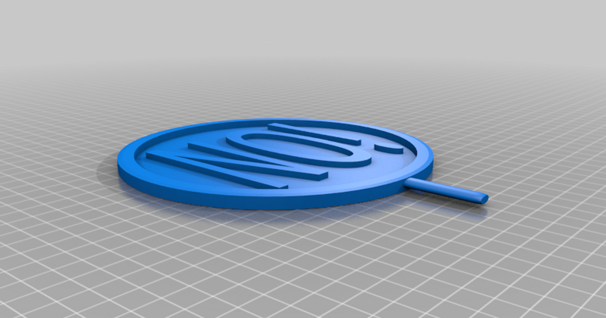No! Sign by Jonathan Gahan | Download free STL model | Printables.com