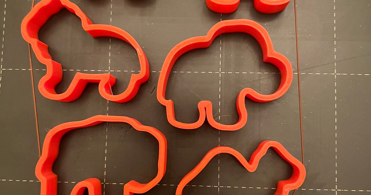 Circus Animal Cookie Cutters by James Cozatt | Download free STL model ...