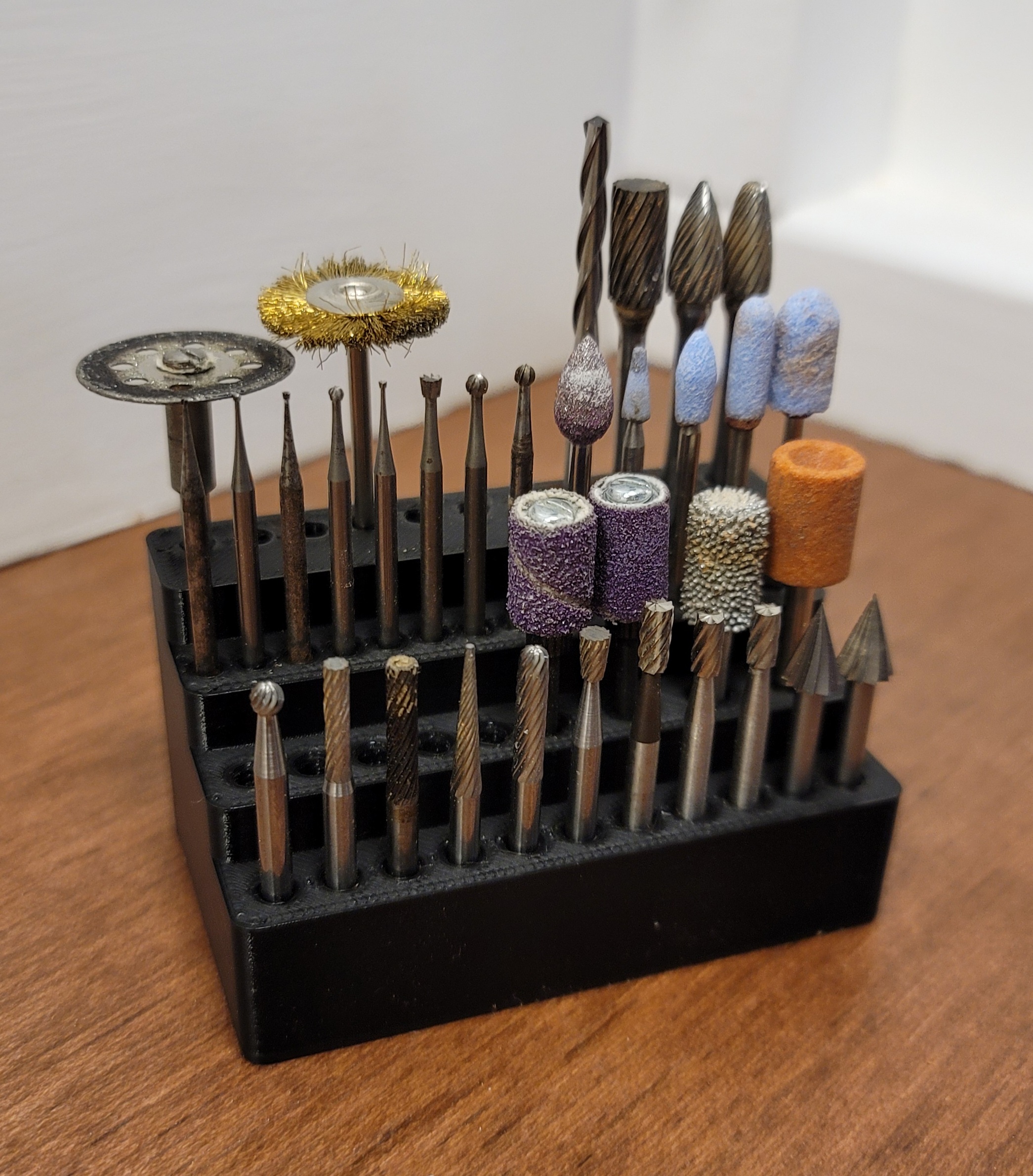 Simple Dremel Bit Organizer by SaintLuke | Download free STL model ...