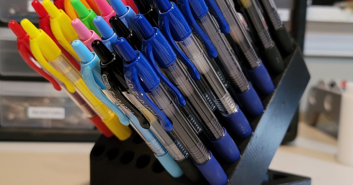 Pilot G2 Pen Organizer by SaintLuke | Download free STL model ...