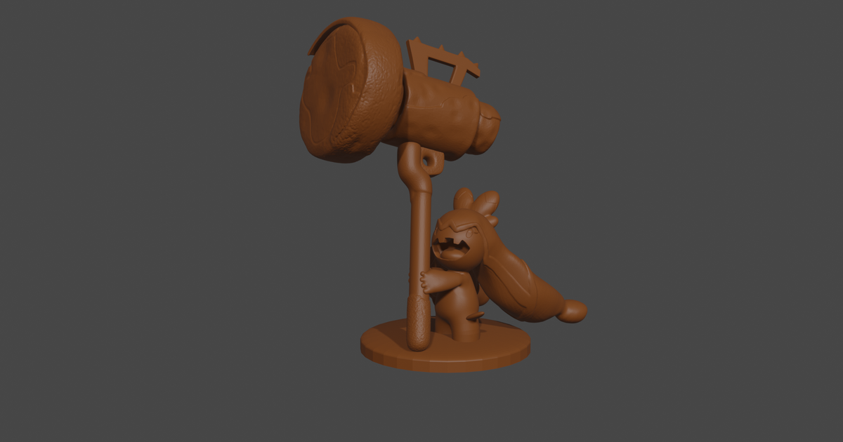 Pokemon inspired, Tinkaton (Swinging), Tabletop DnD miniature by ...
