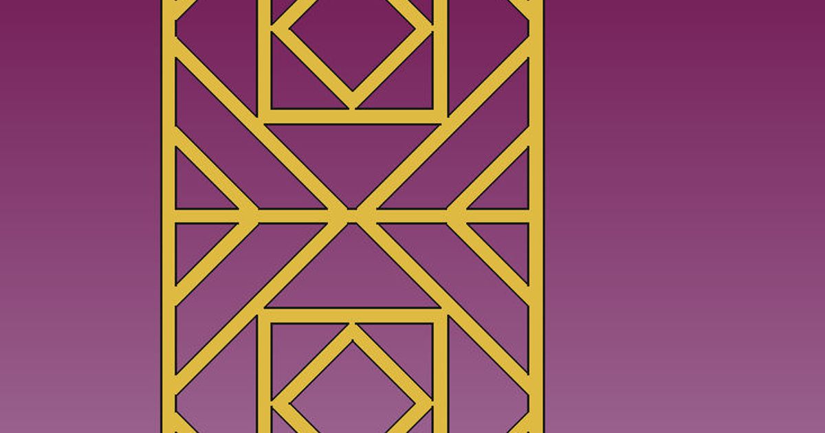 fence pattern Diagonal Square by Magig_I3Prusa | Download free STL ...