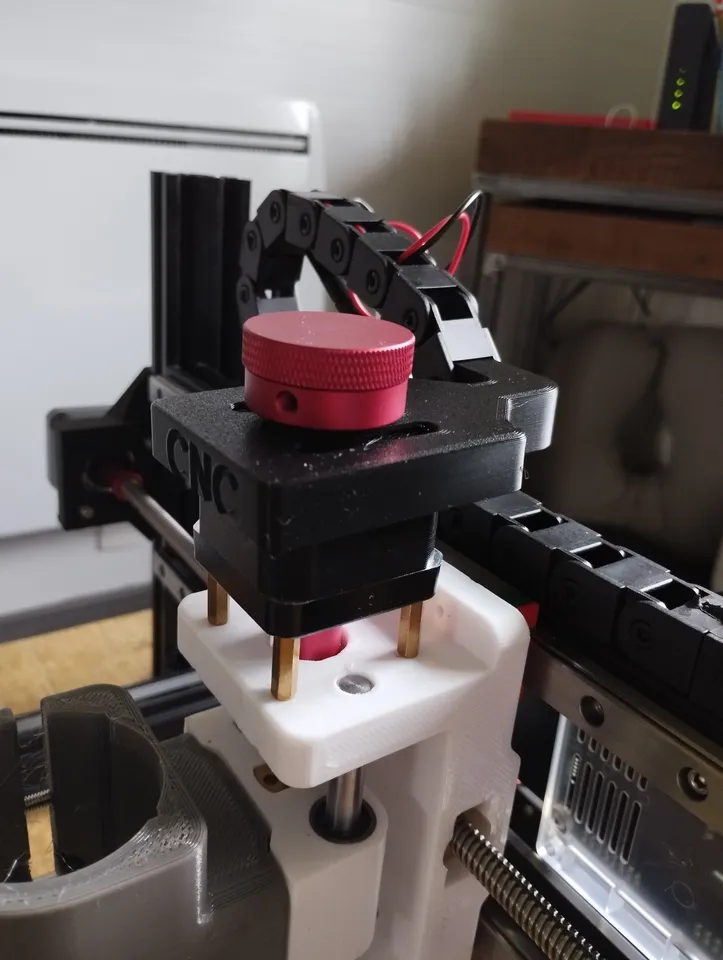 Stepper mount for cable chain CNC3018 by Greg FRISON | Download free STL model | Printables.com