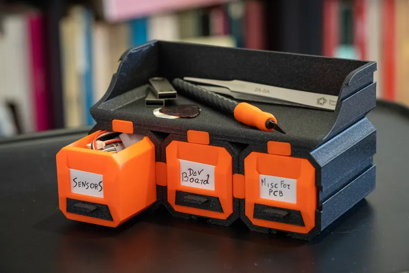 Stackable drawers for electronics components and small parts von ...