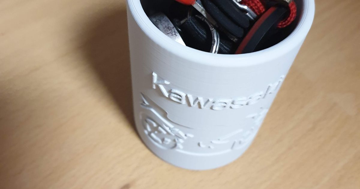 Kawasaki motorcycle key cup by DeeJay_NL | Download free STL model ...