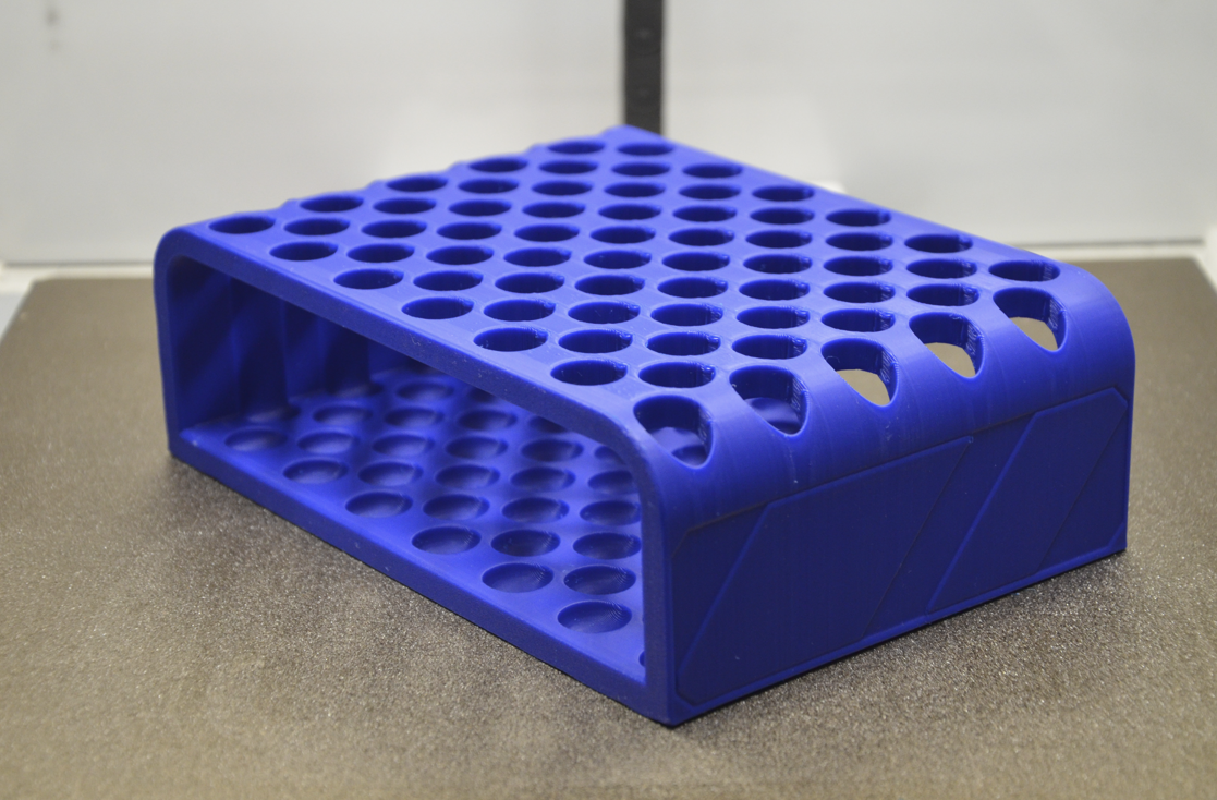 Sample test tube holder rack by firstgizmo | Download free STL model ...