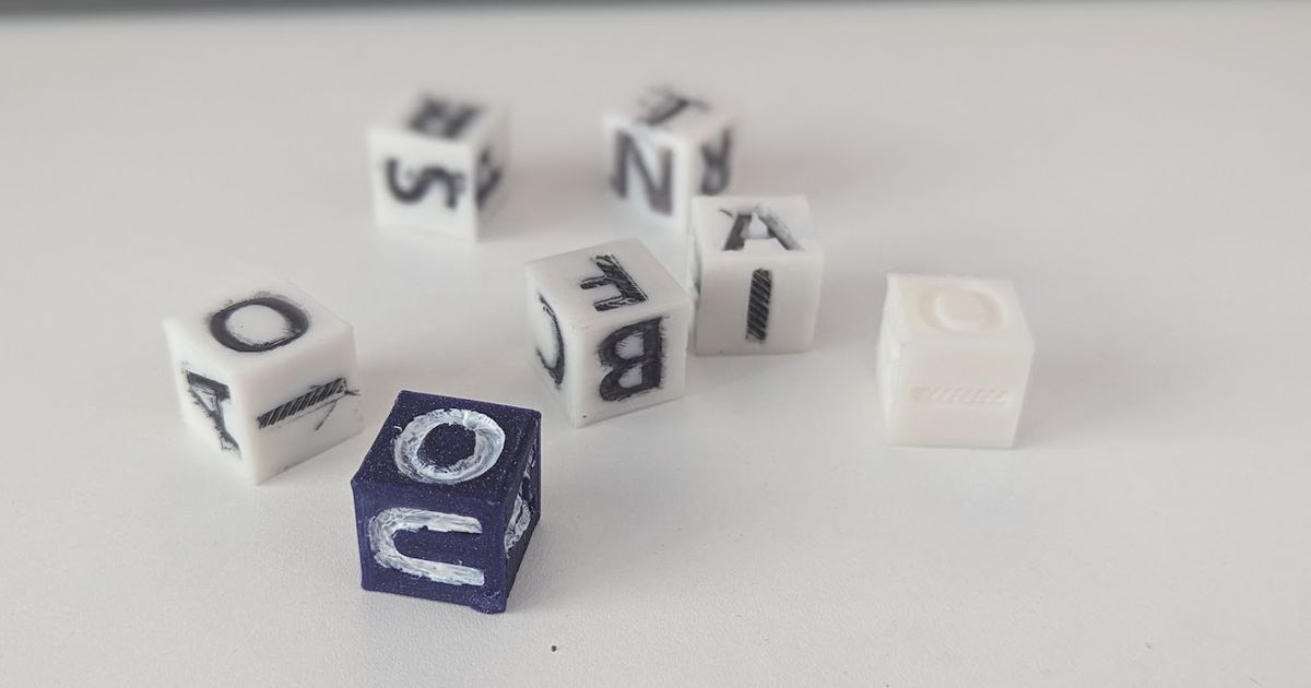 Letter Cubes by Rebelthor | Download free STL model | Printables.com