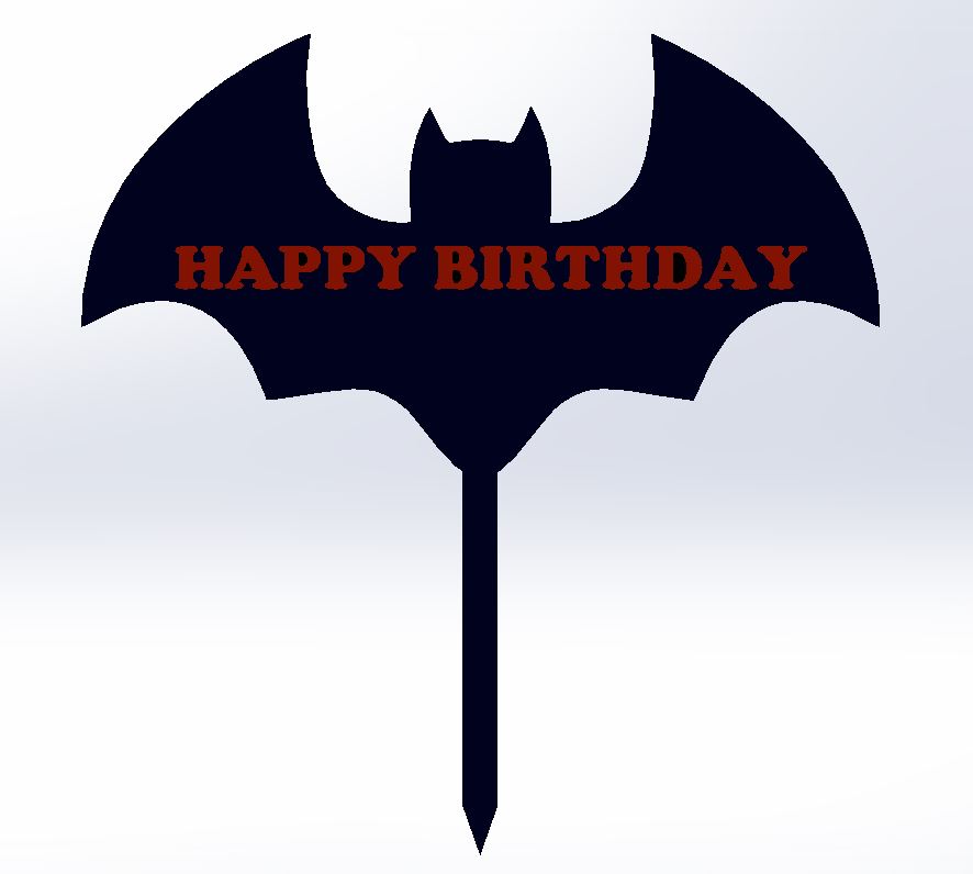 HAPPY BAT DAY by Cotentin 3d | Download free STL model | Printables.com