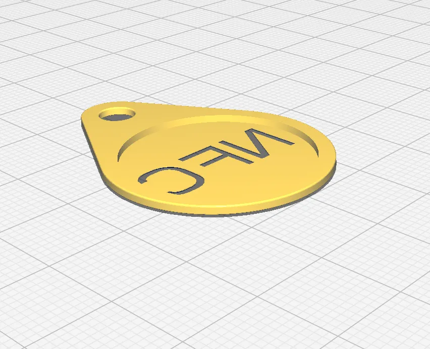 NFC coin to keychain by Zumkellerspace | Download free STL model ...