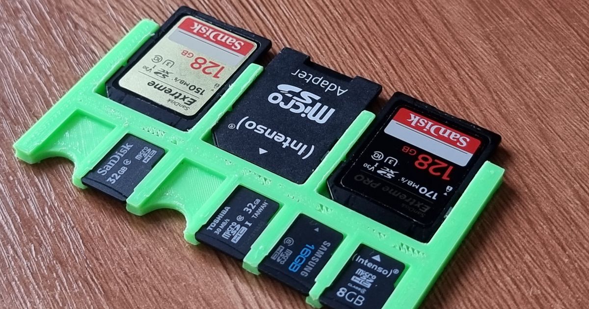 Card for SD Cards by PBak | Download free STL model | Printables.com