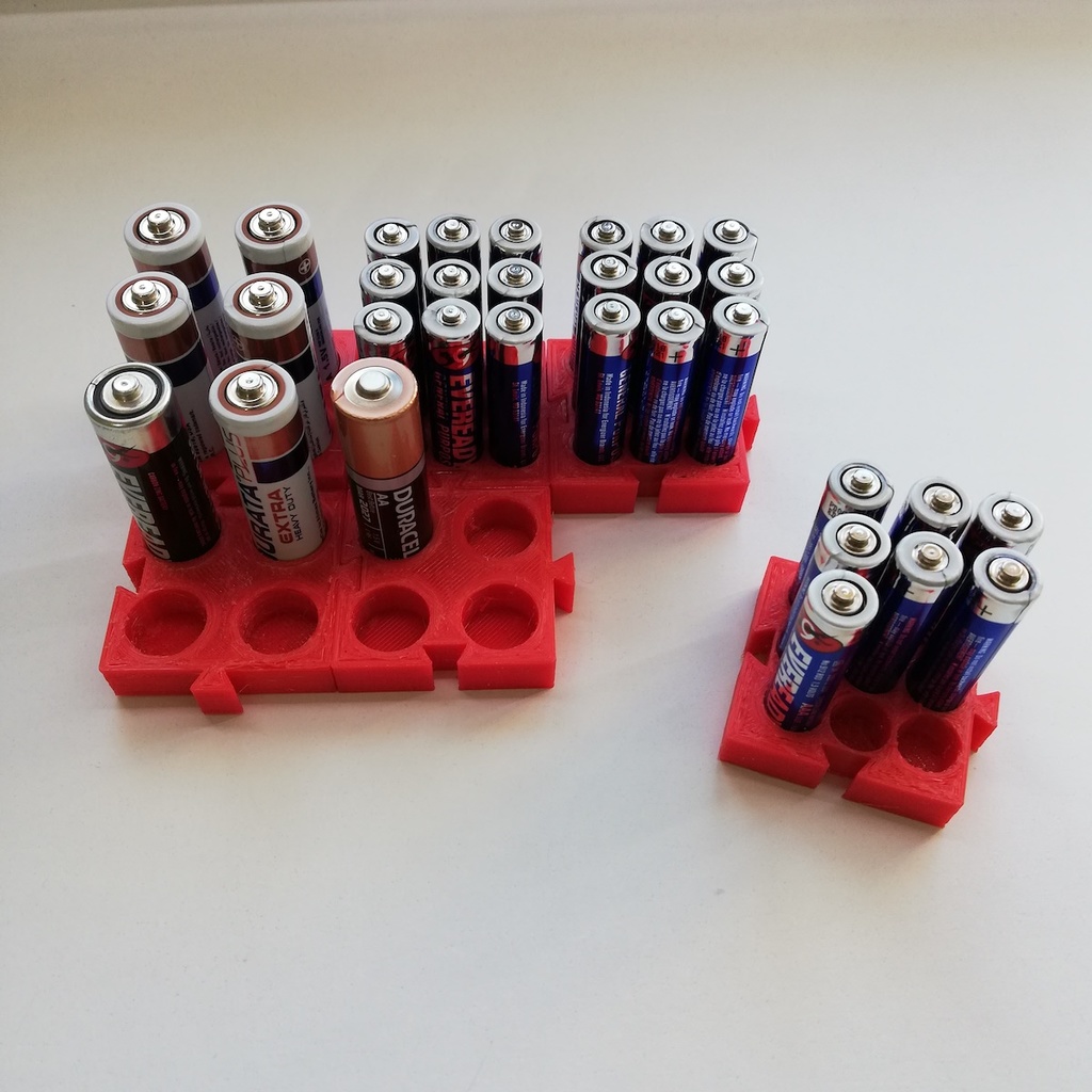 Puzzle Battery Organizer by Roy Saad | Download free STL model ...