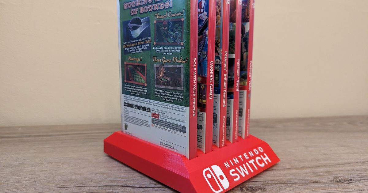 Nintendo Switch Game Stand by obscuresausage | Download free STL model ...